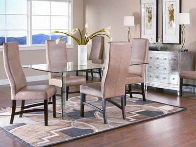 Wave Leather Dining Chair | CORT Furniture Outlet