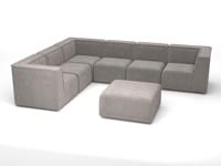 Rent the Marin Sectional Sofa - 6 Piece L-Shaped with Ottoman | CORT ...