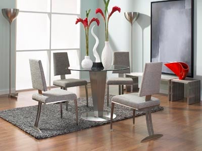 Julia Round Dining Table with 4 Tania Chairs | CORT Furniture Outlet