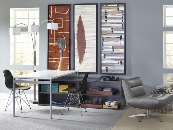 Rent the STAKS 30" White Desk with Bookshelf | CORT Furniture Rental