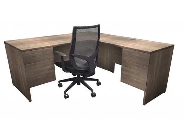 Rent the Totem Right Pedestal L Shaped Desk | CORT Furniture Rental